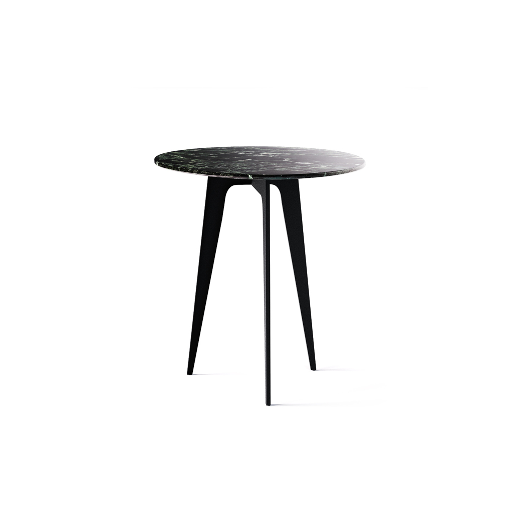 Стол приставной LINUS SIDE TABLE BLACK VERDE ALPI LUC. 51X60X55 СМ ...